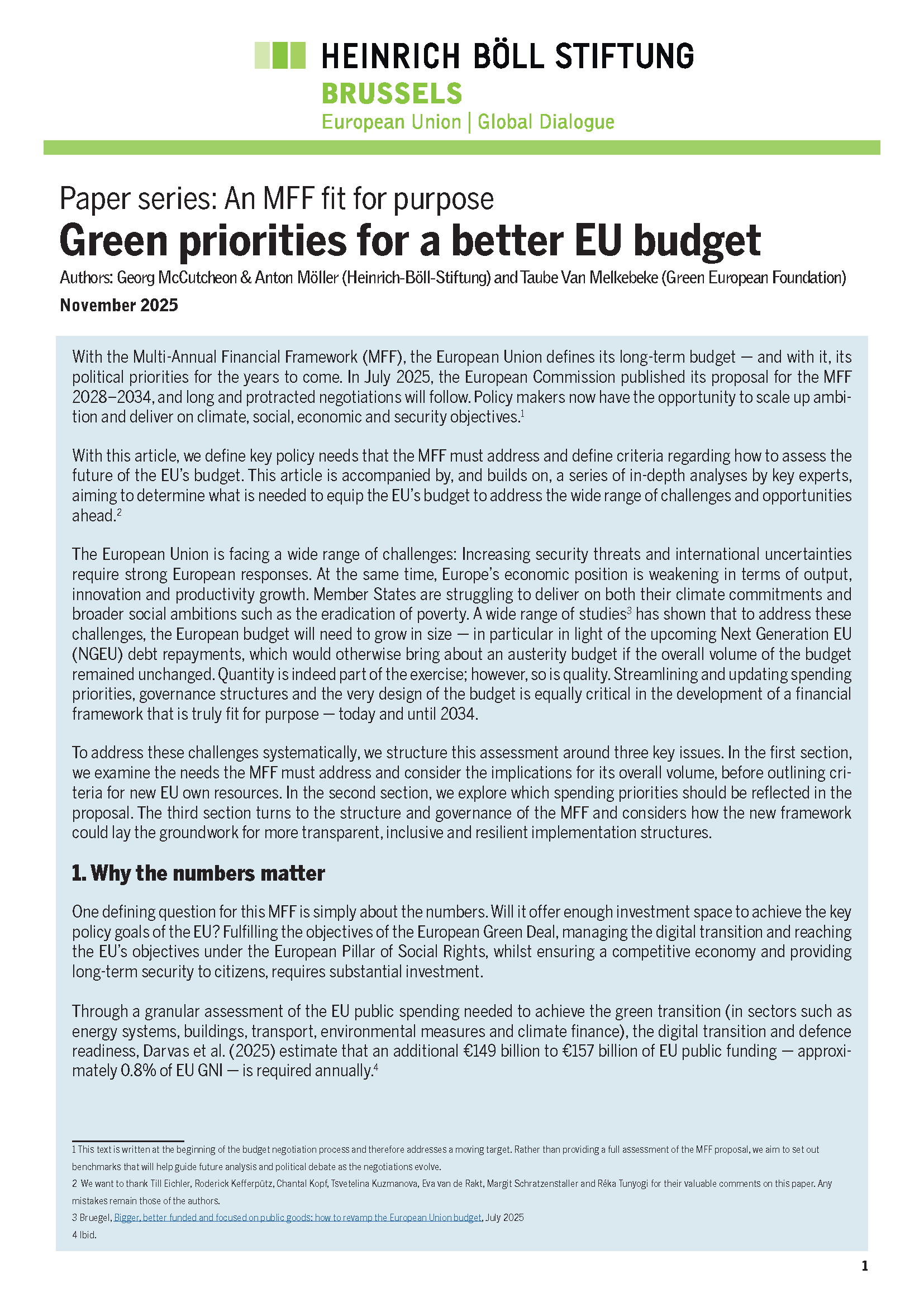 EU budget / Multiannual Financial Framework (MFF) | Heinrich Böll ...