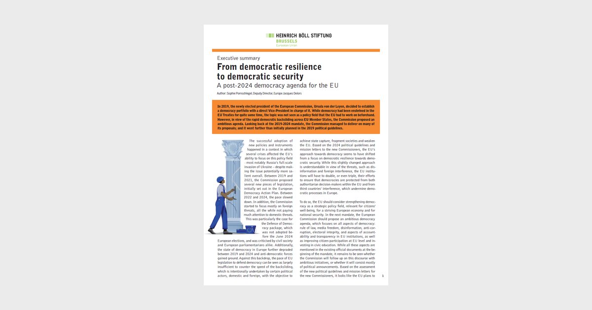 Executive summary: From democratic resilience to democratic security ...