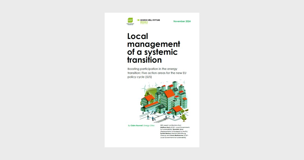 Local management of a systemic transition | Heinrich Böll Stiftung ...